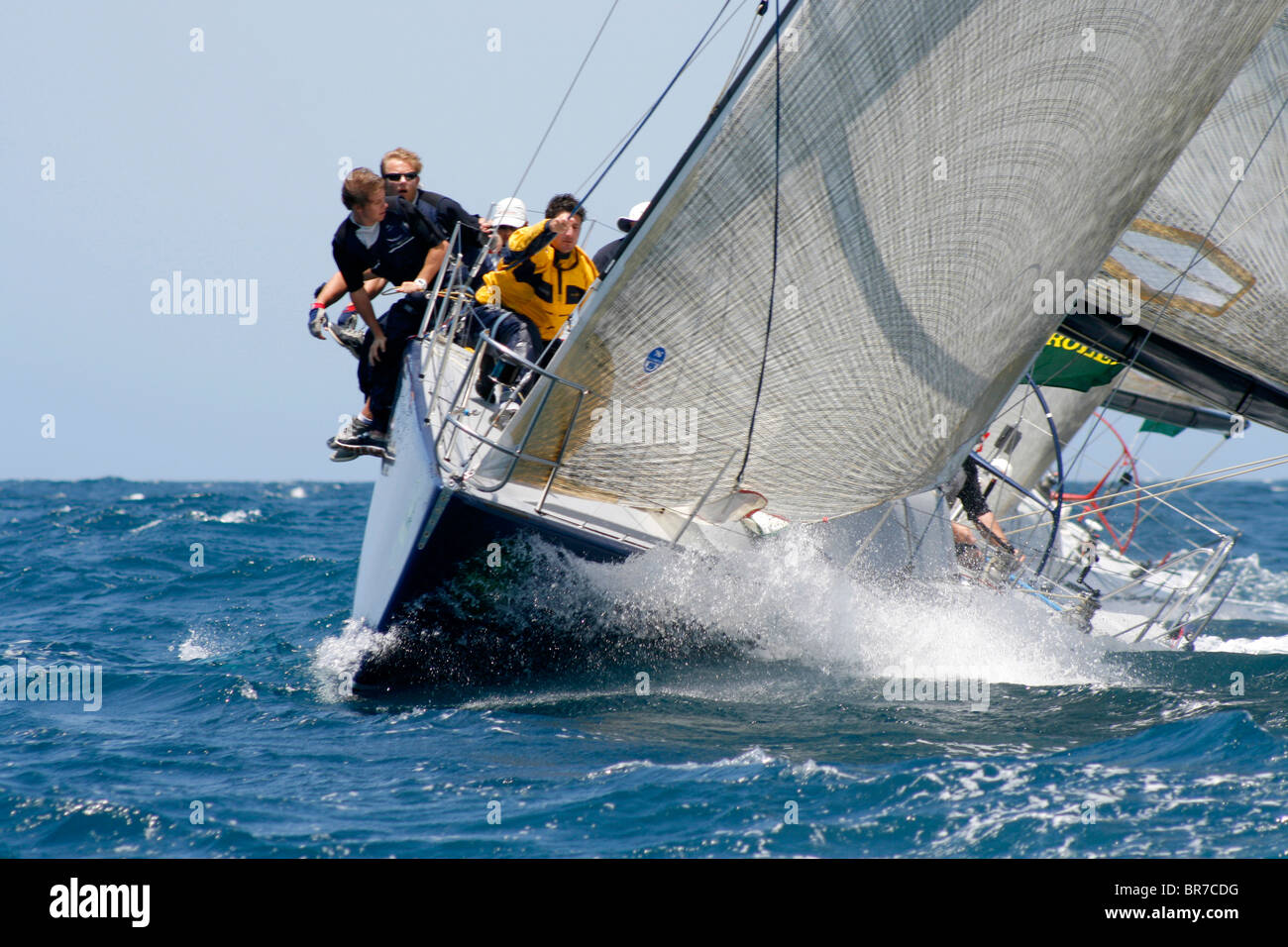 A boat sailing off the coast of Sydney Australia Stock Photo - Alamy