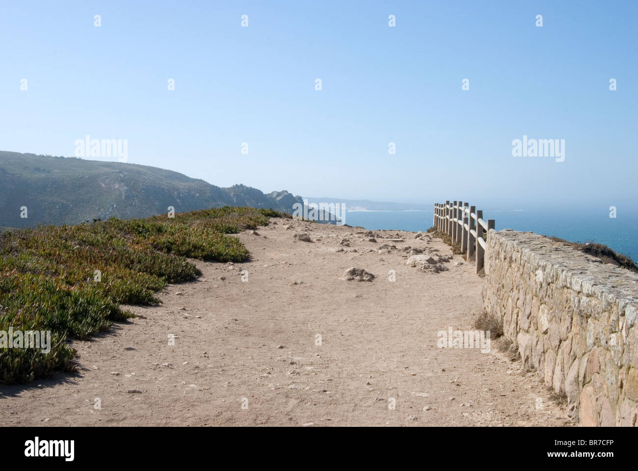 Cabo da Roca cape, Portugal. Trail Stock Photo - Alamy