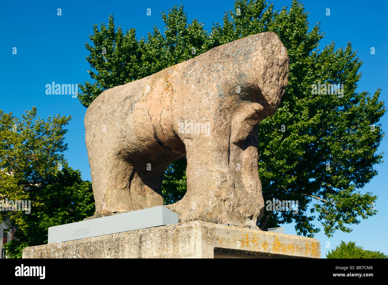 Stone Bull By The Roman Bridge (Dating From Several Centuries Before ...