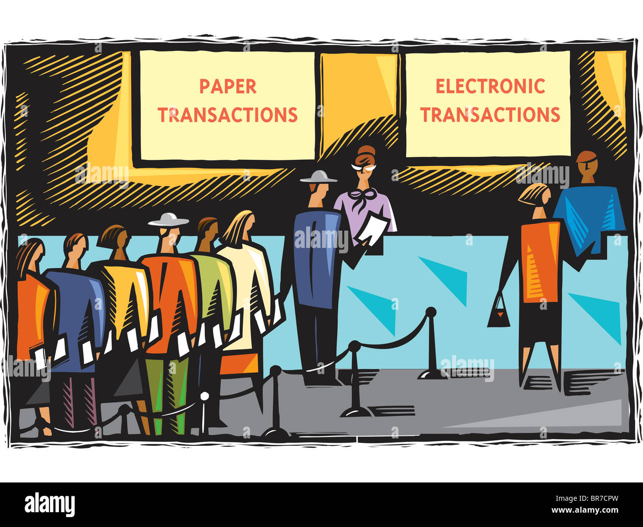 Bank lineup hi-res stock photography and images - Alamy