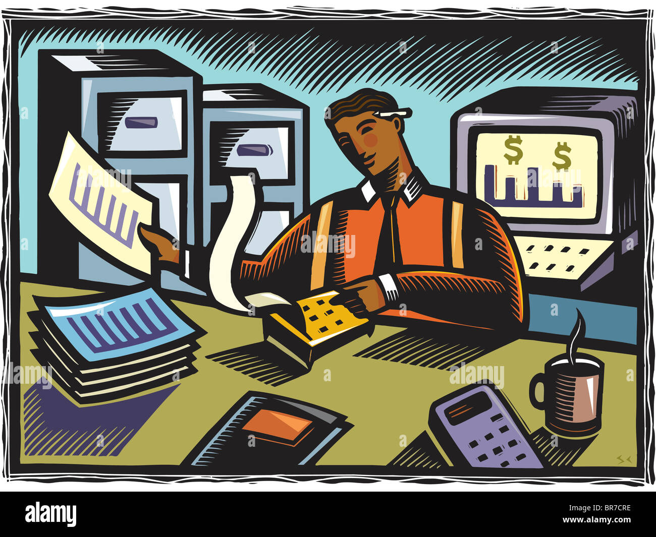 Adding machine hi-res stock photography and images - Alamy