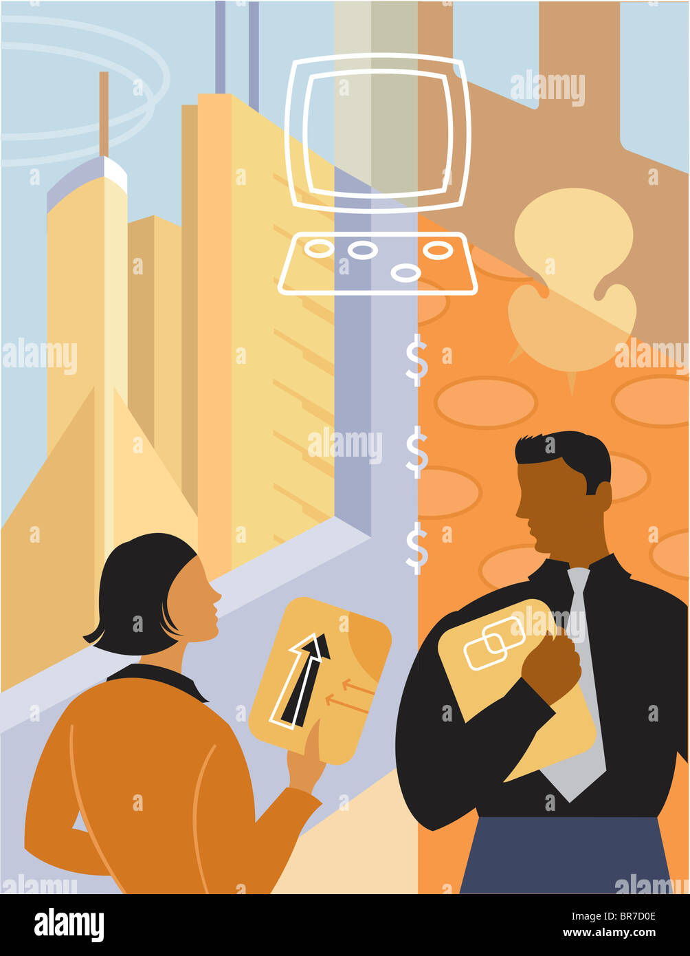 Employees of a high tech company discussing work Stock Photo - Alamy