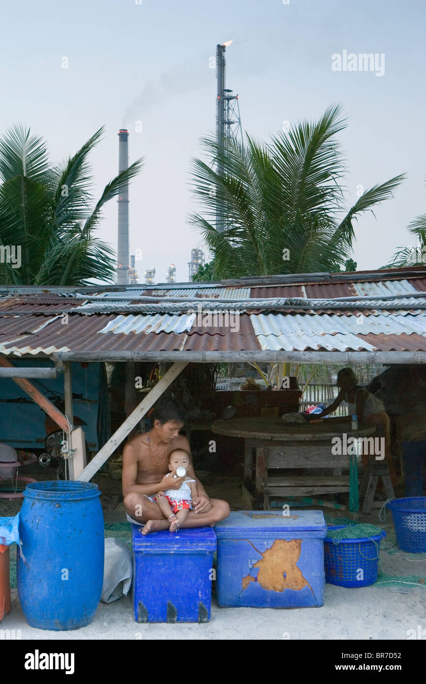 Map Ta Phut Industrial Estate Stock Photo - Alamy