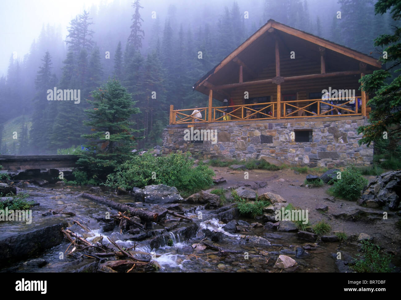 Lake Agnes Teahouse in Banff National Park Canada Stock Photo - Alamy