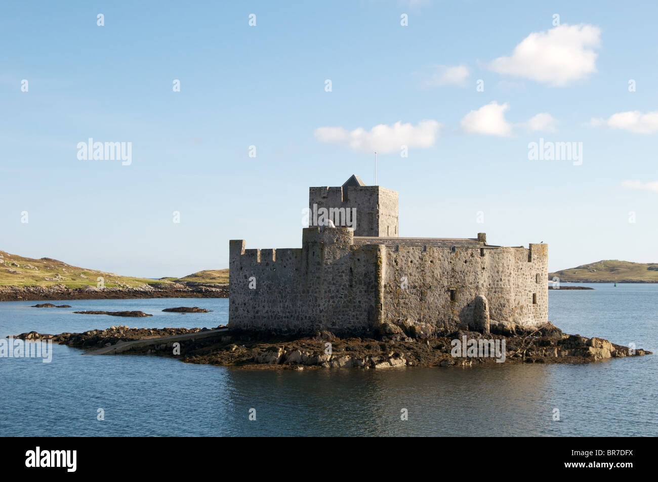 Kisimul Castle in the bay at Castlebay, Isle of Barra, Outer Hebrides ...