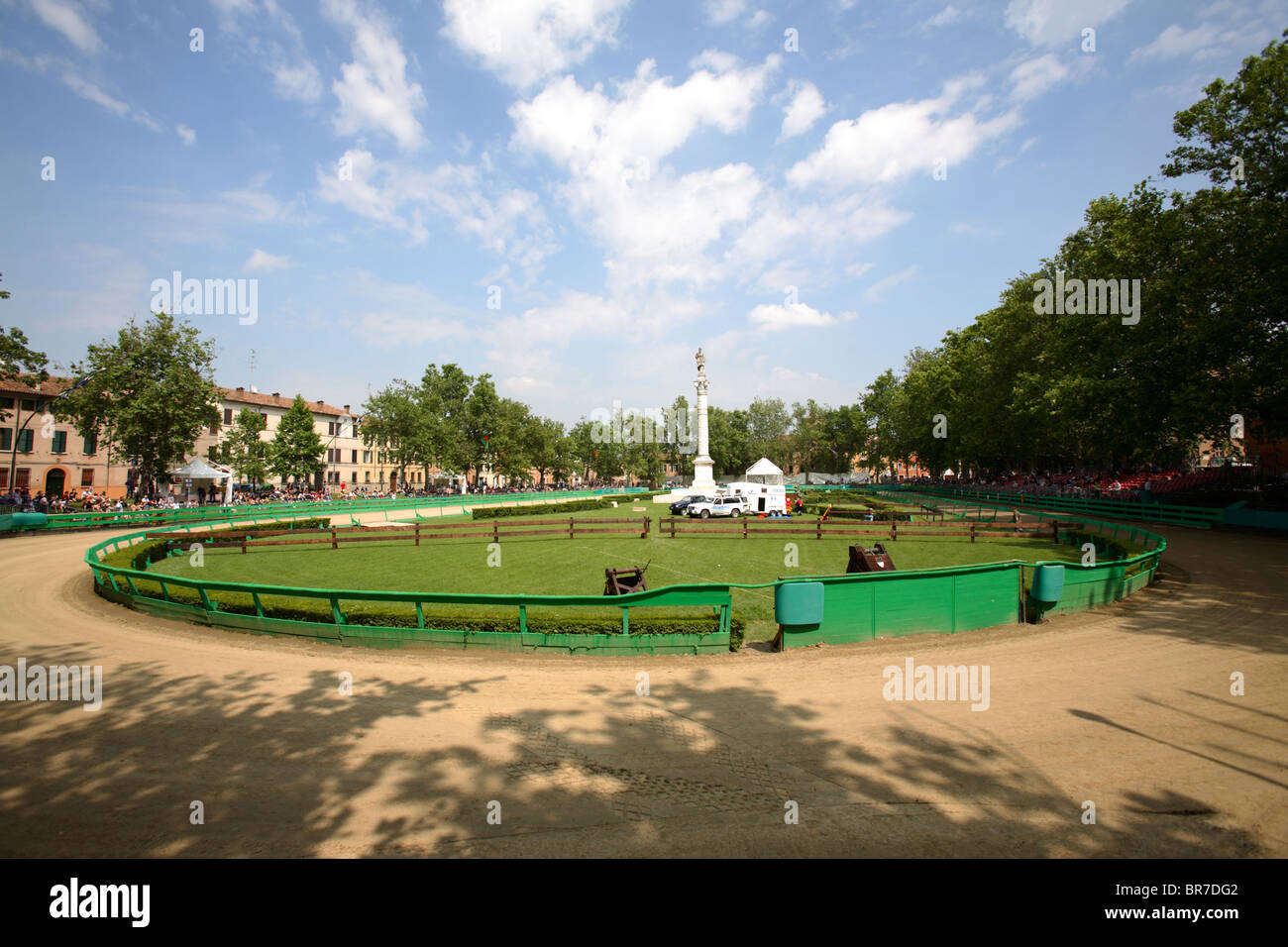 Piazza Ariostea before the Palio, Ferrara, Italy Stock Photo - Alamy