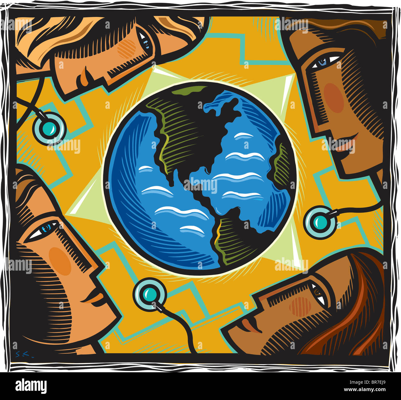 International doctors around the world Stock Photo - Alamy