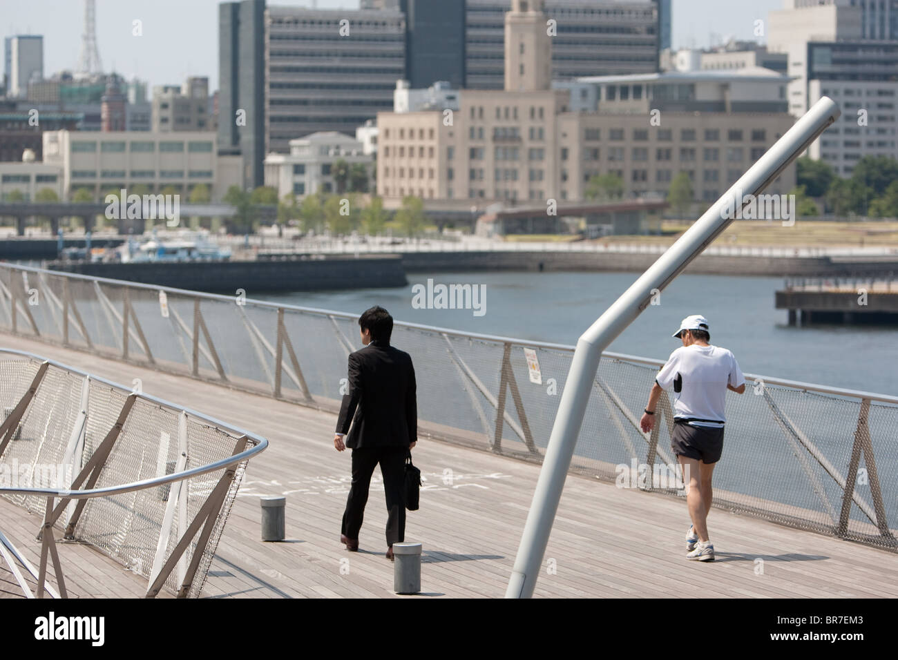 On Osanbashi Pier, Yokohama, Japan Stock Photo - Alamy