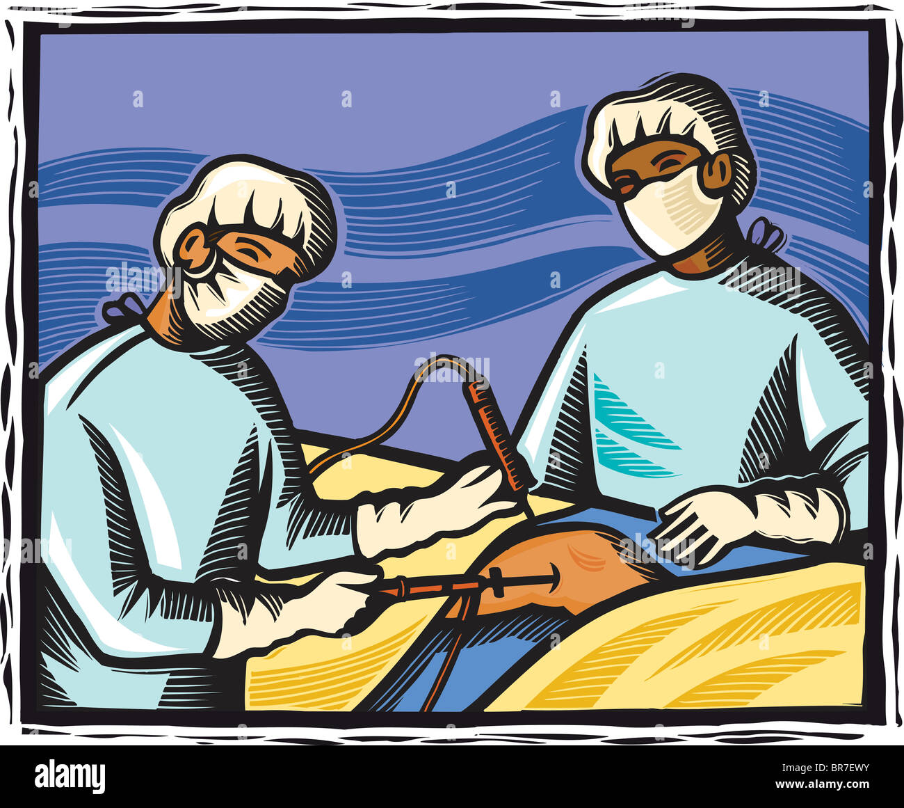 Knee drawing hi-res stock photography and images - Alamy