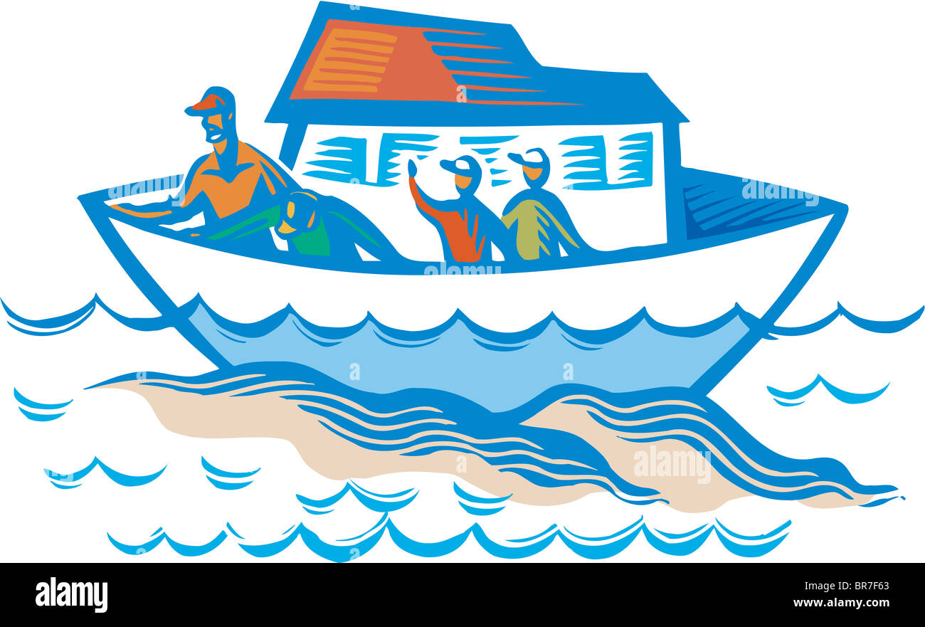 People Waving Goodbye