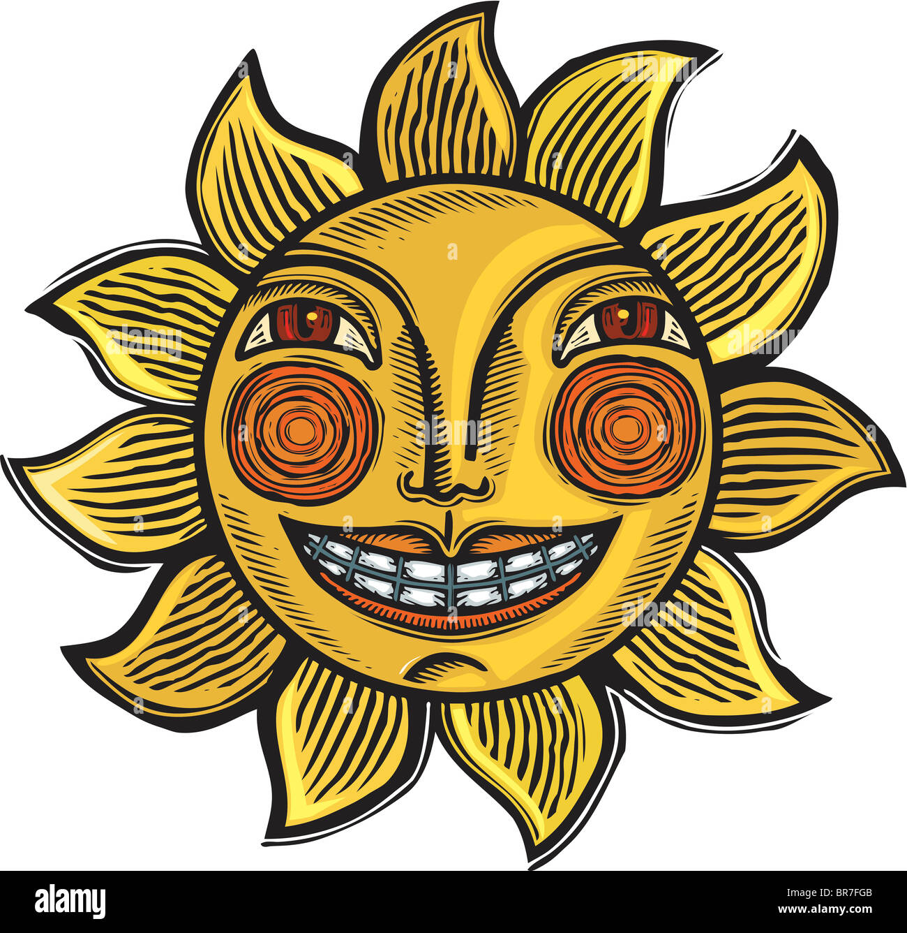 A smiling sun Stock Photo - Alamy