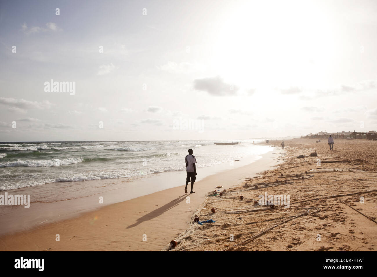 Senegal beach kids hi-res stock photography and images - Alamy