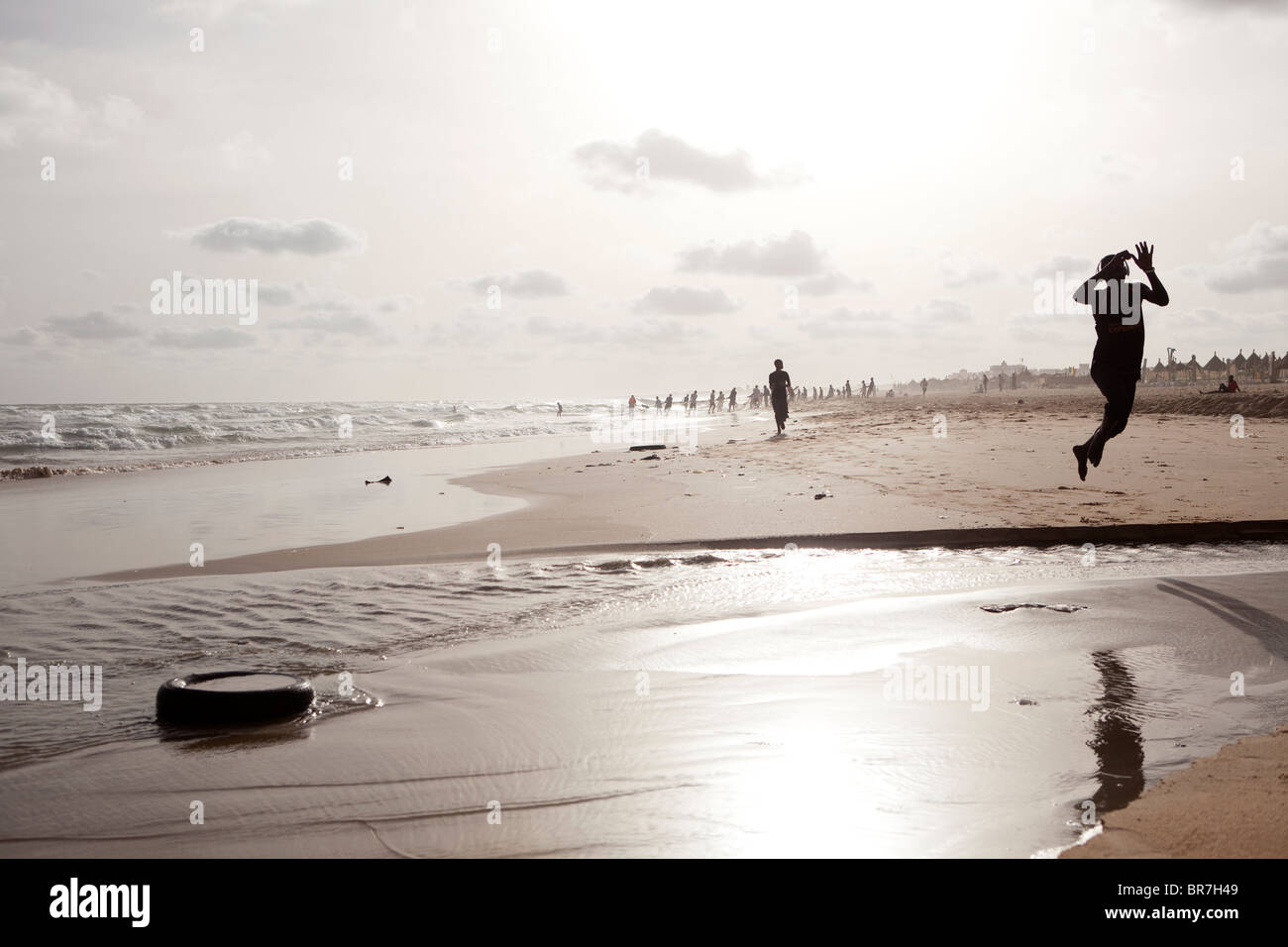 Senegal beach kids hi-res stock photography and images - Alamy