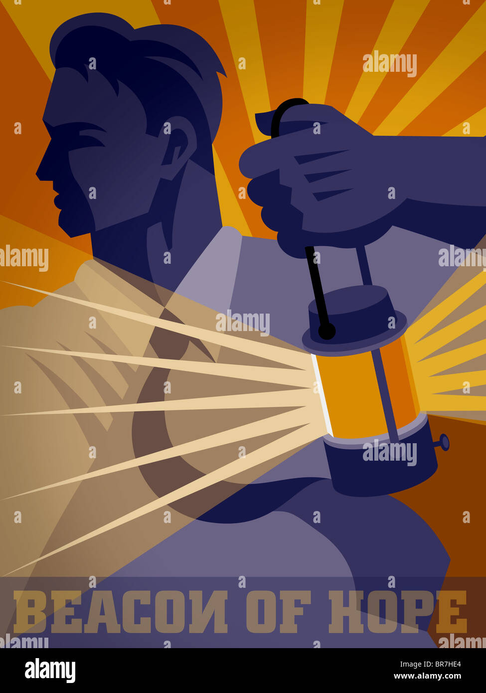 Man lantern hi-res stock photography and images - Alamy