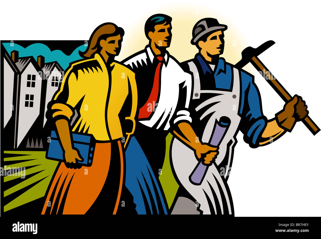 Cartoon illustrations holding hard hi-res stock photography and images ...