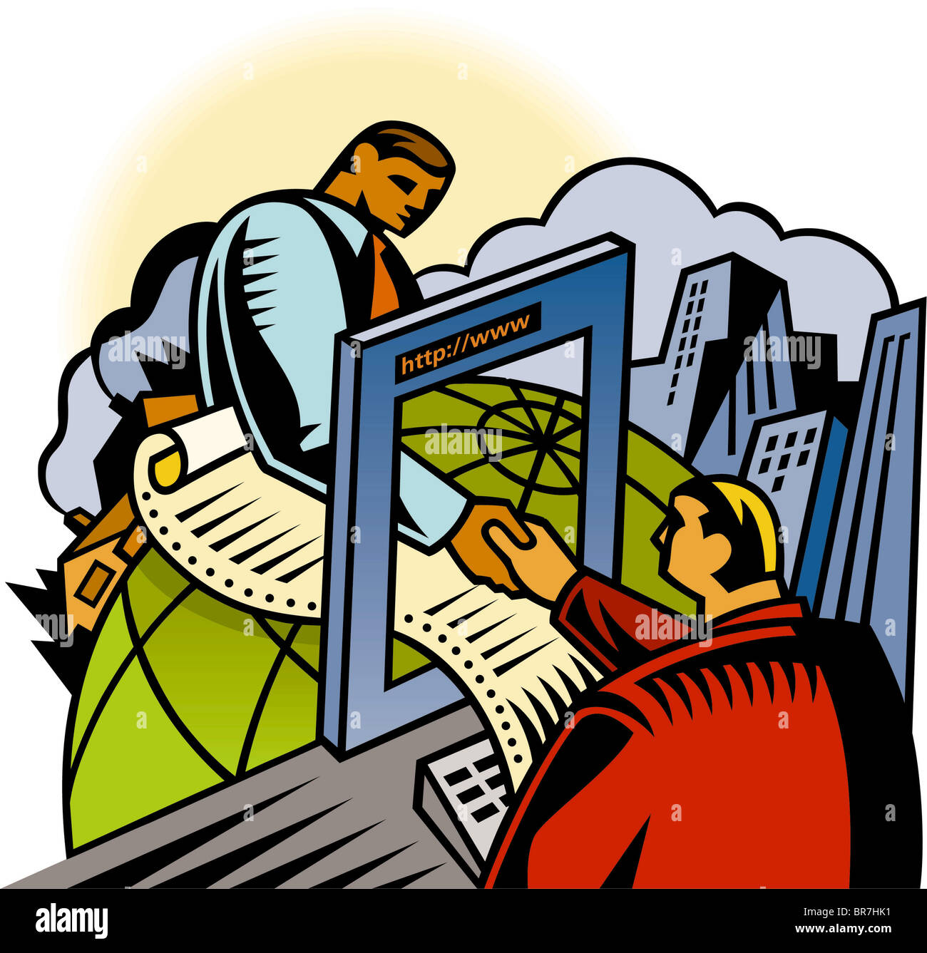 Cartoon trade deal hi-res stock photography and images - Alamy