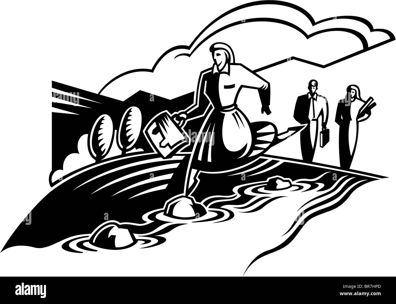 Water rocks stream Cut Out Stock Images & Pictures - Alamy