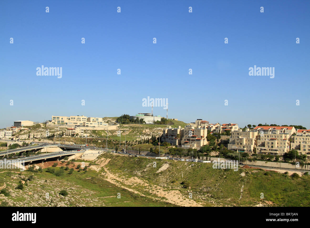 Tell el-Ful, site of biblical Gibeah Stock Photo - Alamy