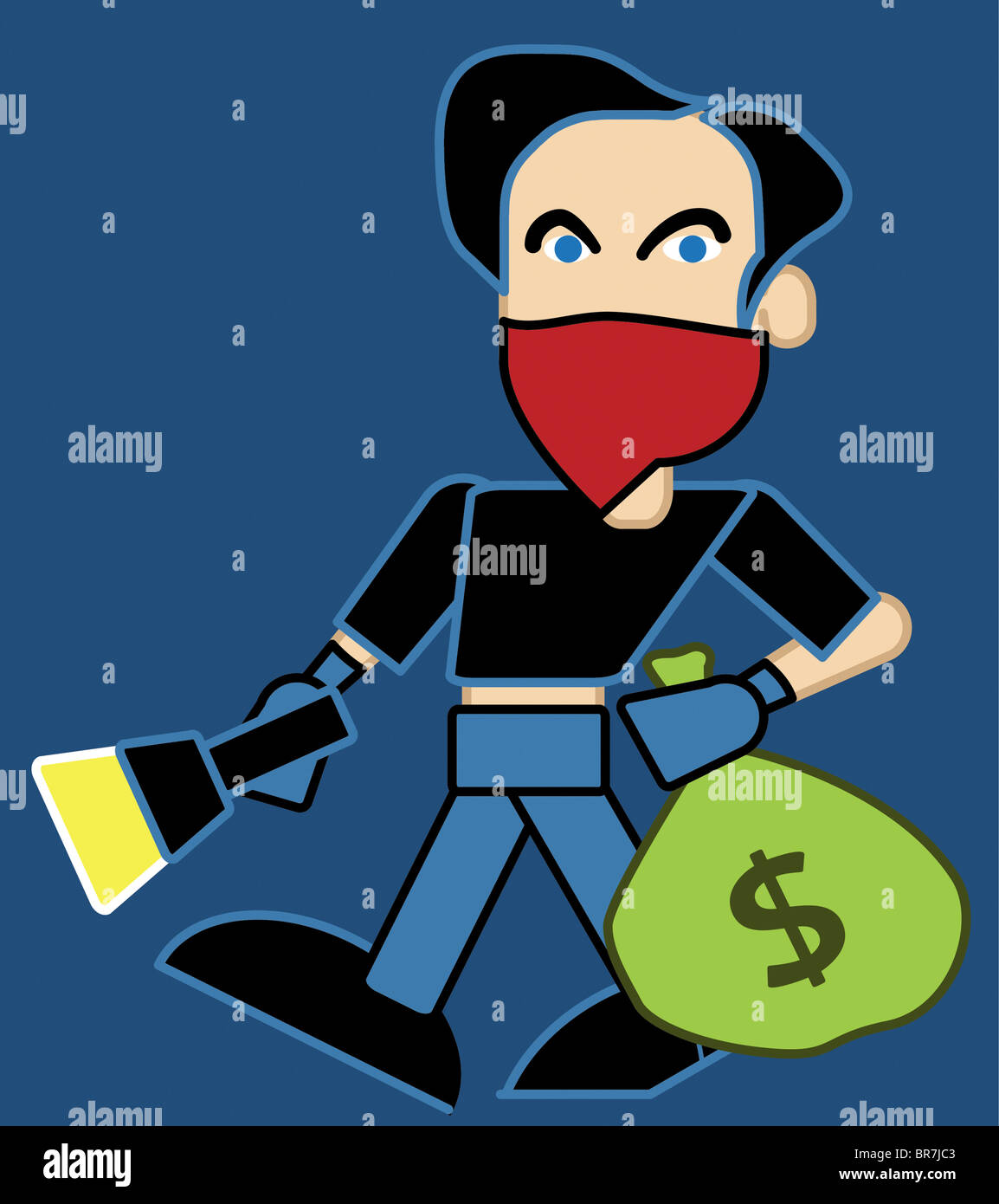 Bank robbers cartoon hi-res stock photography and images - Alamy