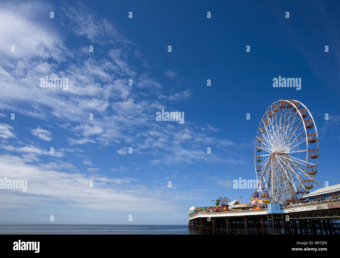Big Wheel on Central Pier, Blackpool Stock Photo - Alamy