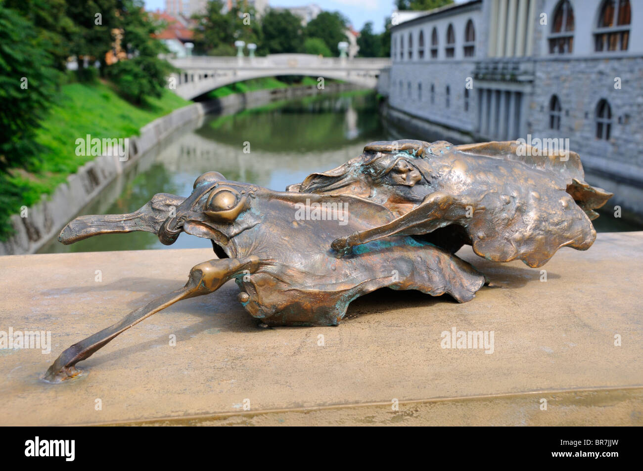 Ljubljana, Slovenia. Butchers' Bridge (Mesarski most - July 2010 ...