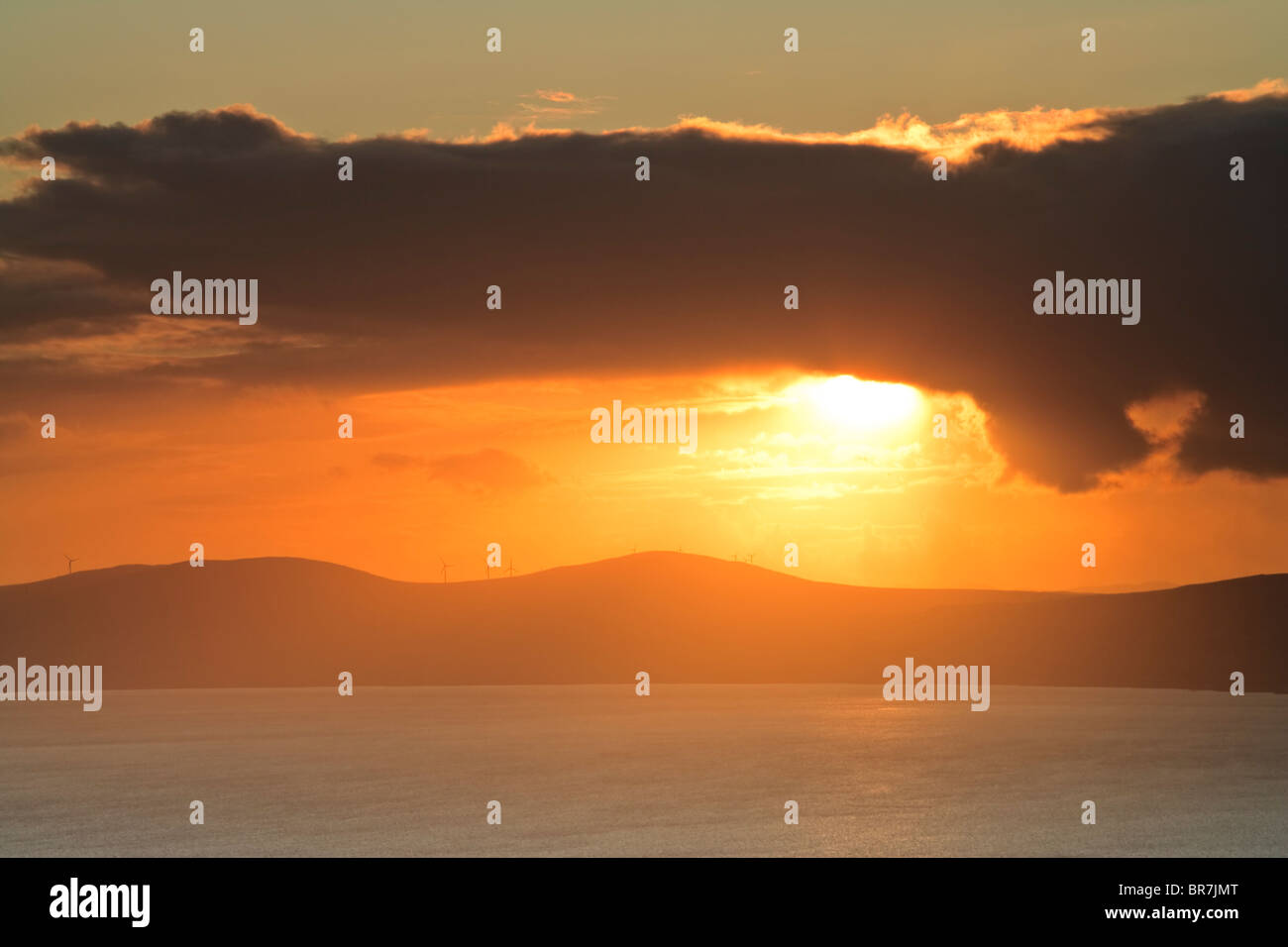 Spectacular sunset over Donegal in the Irish Republic seen from Windy ...