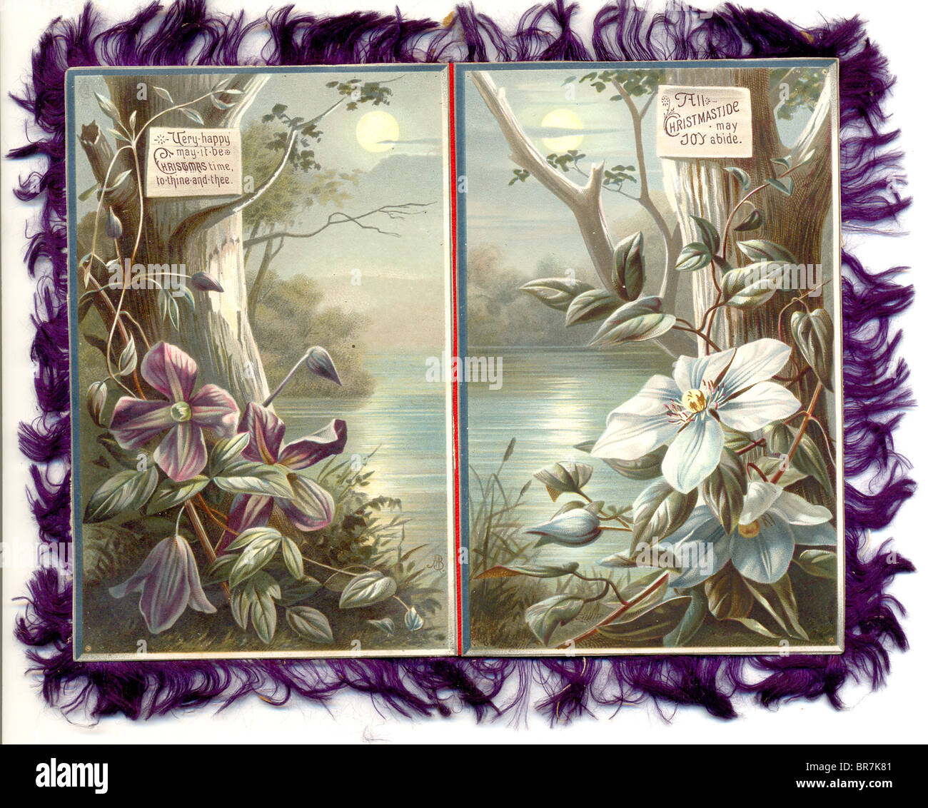 Victorian christmas card 1880s hi-res stock photography and images - Alamy