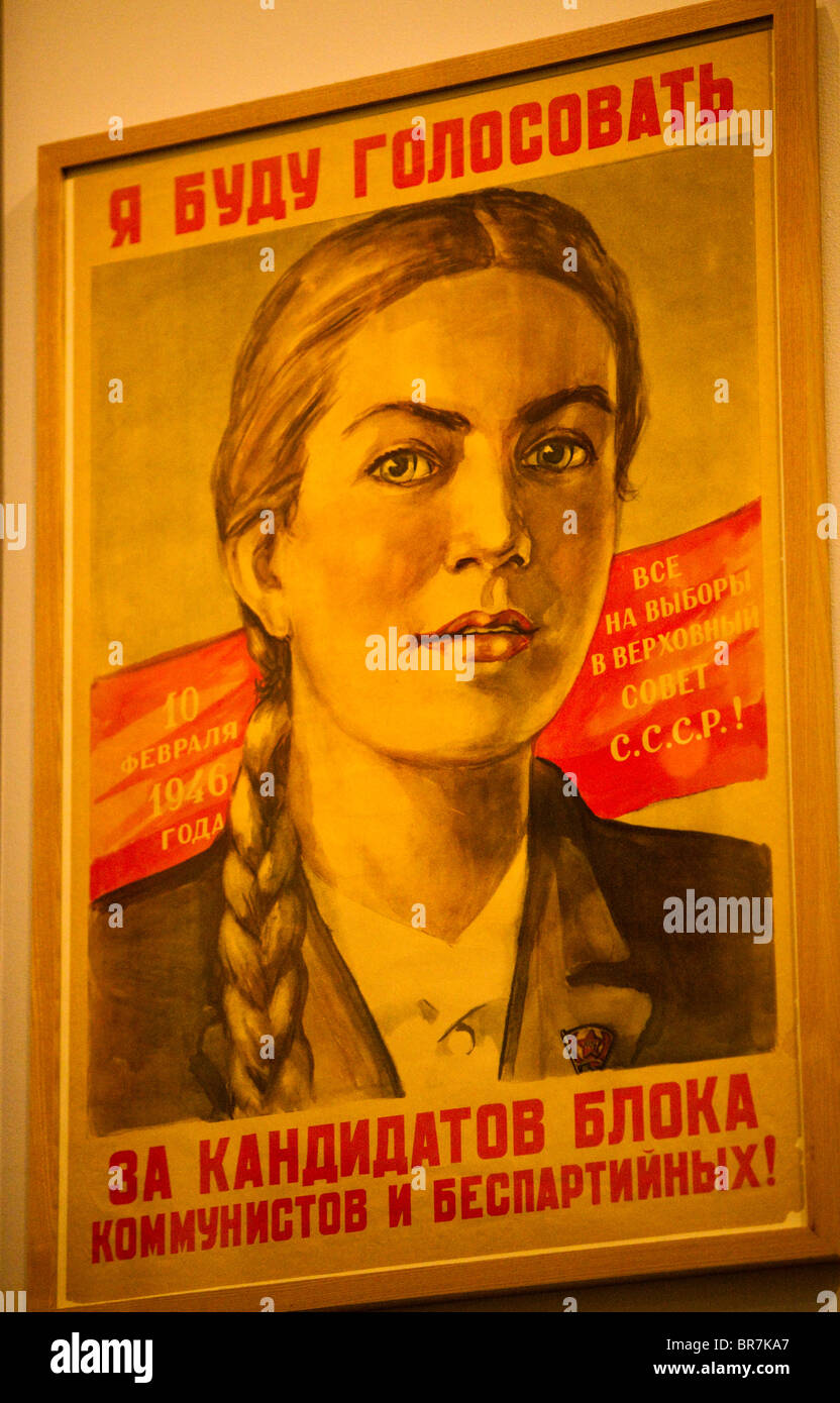 Russian vintage poster Stock Photo - Alamy