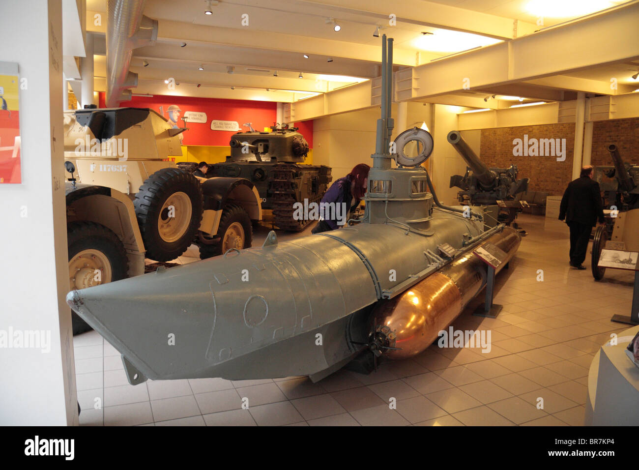 An Italian 'human torpedo' underwater craft used against the Allied ...