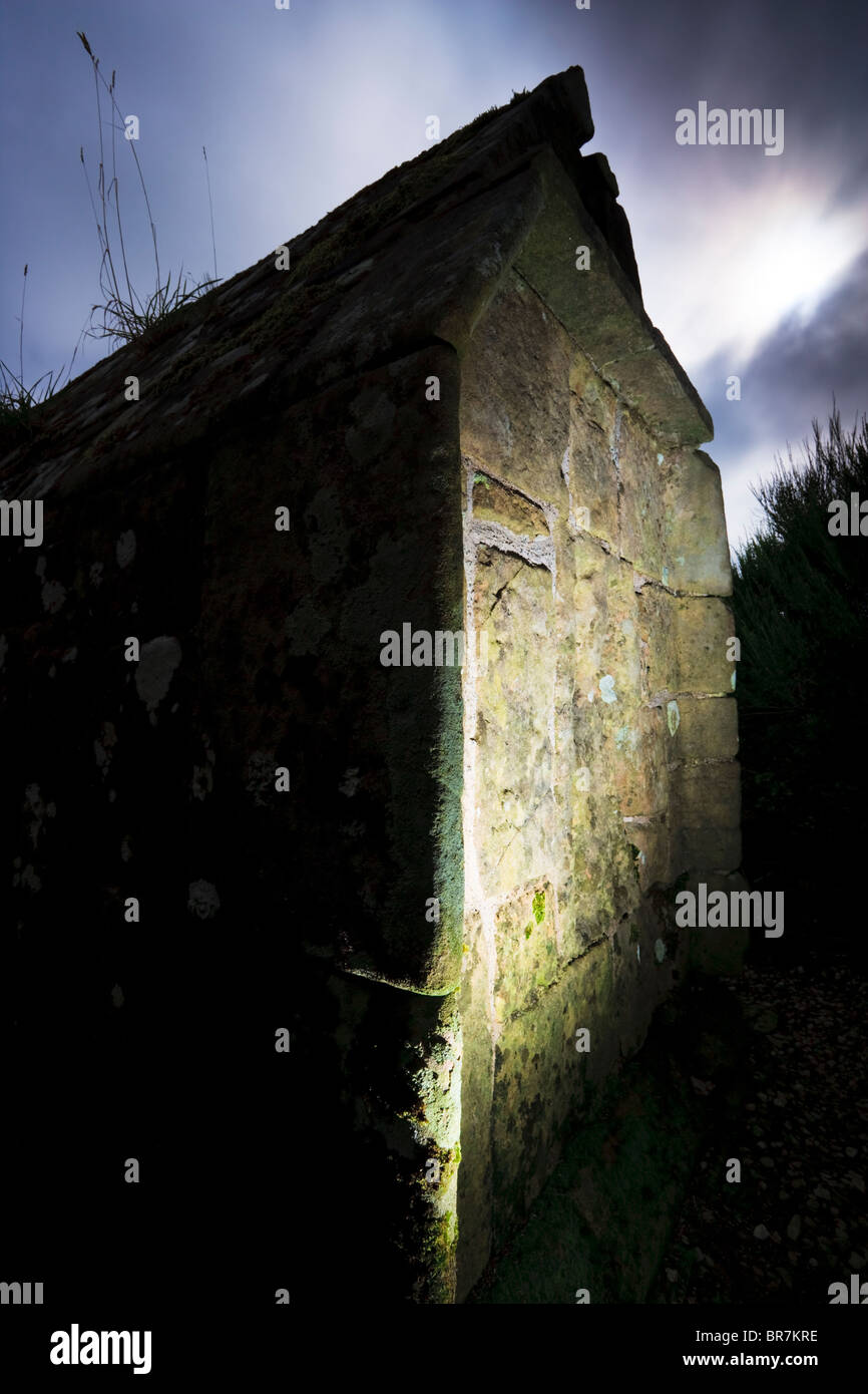 The house shaped tomb of St. Muiredach O'Heney's, founder of the nearby ...