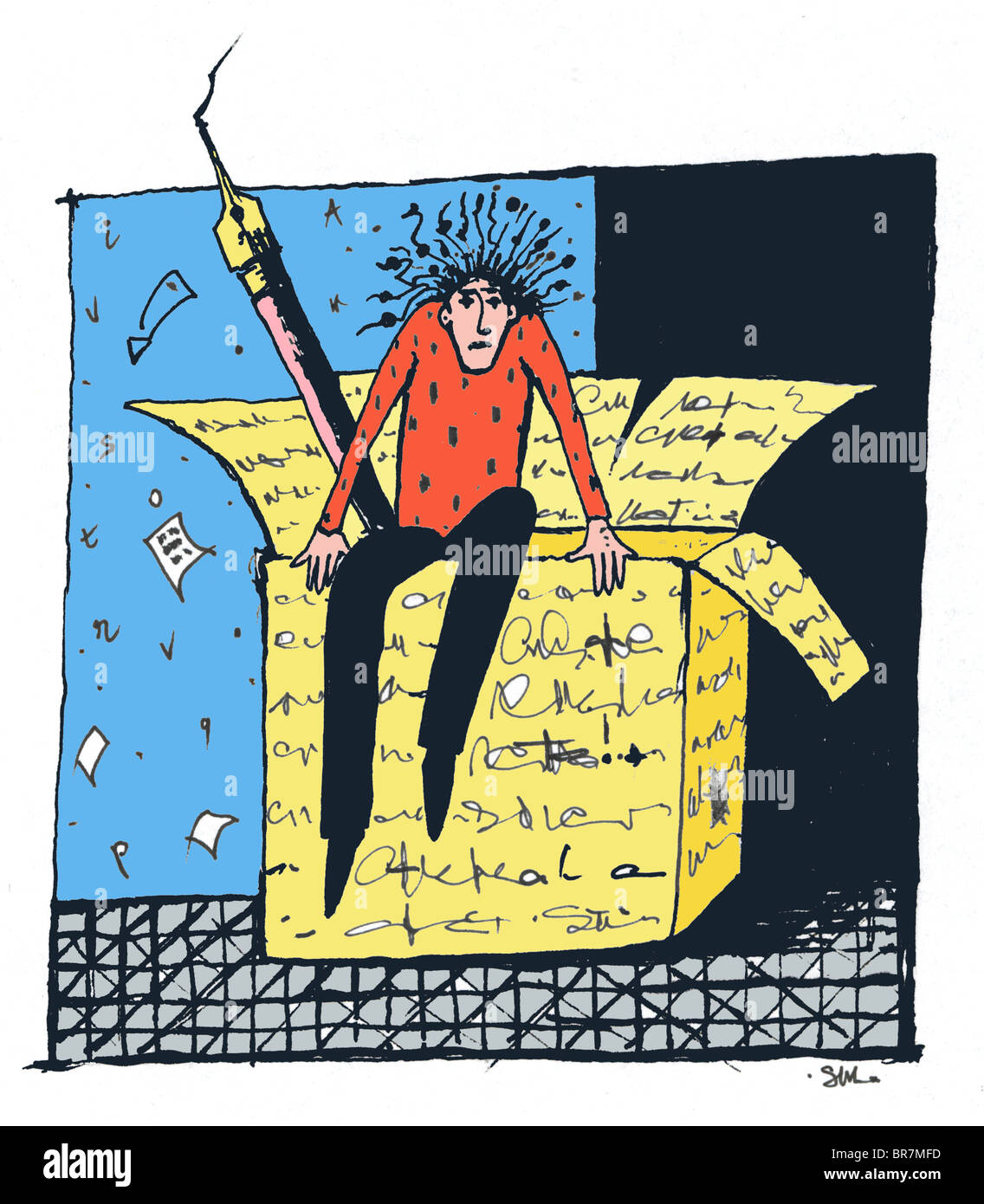 Writers block writer writing hi-res stock photography and images - Alamy