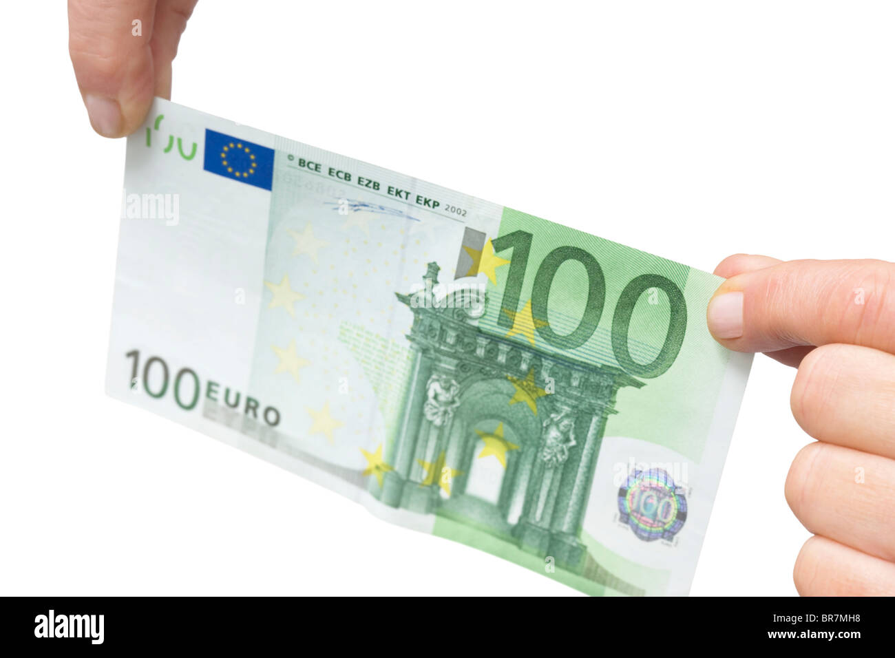 Hands with 100 euro banknotes, hi-res stock photography and images - Alamy