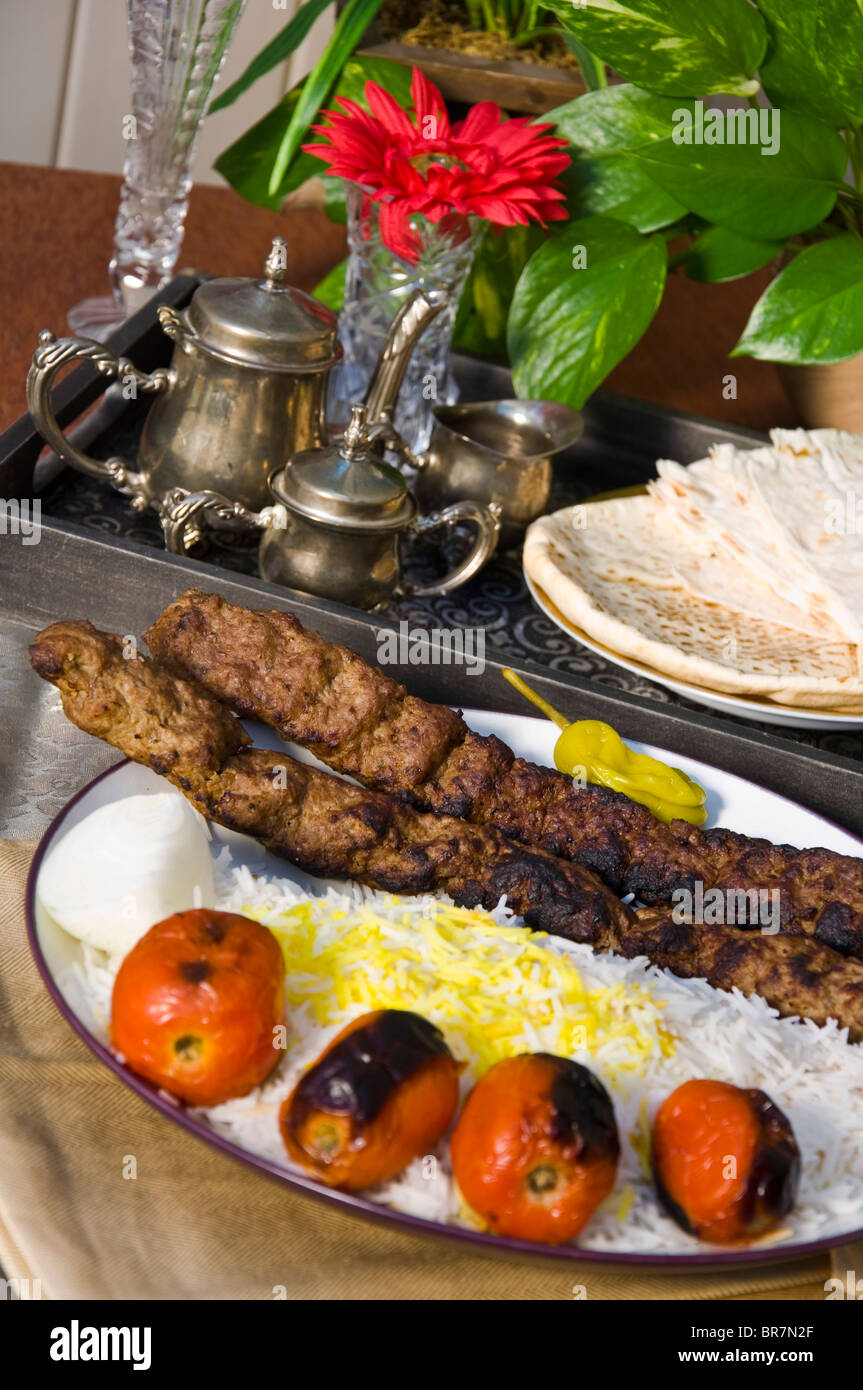 Persian Chelo Kebab Stock Photo - Alamy