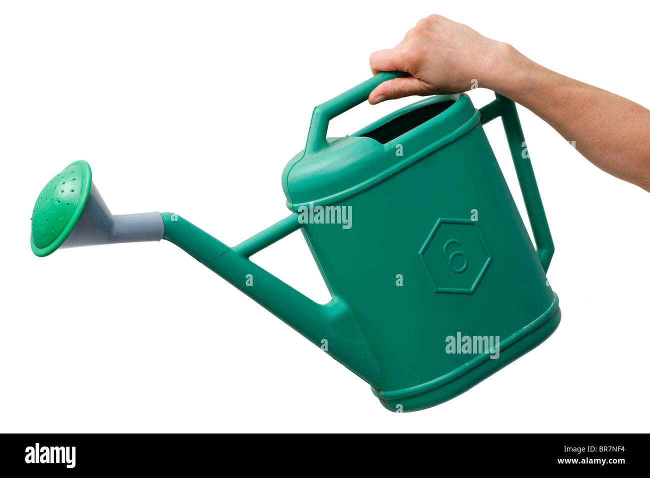 hand holding a watering can Stock Photo - Alamy