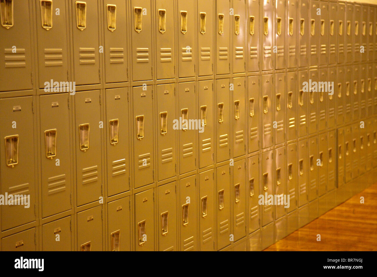 row of empty school lockers Stock Photo - Alamy