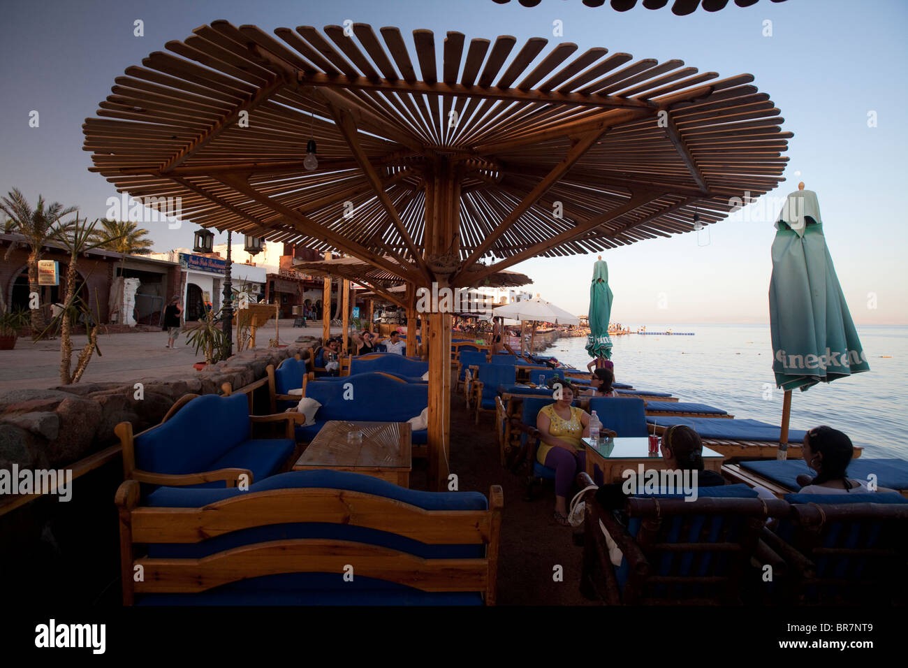 A waterfront restaurant, Dahab, Egyp Stock Photo - Alamy
