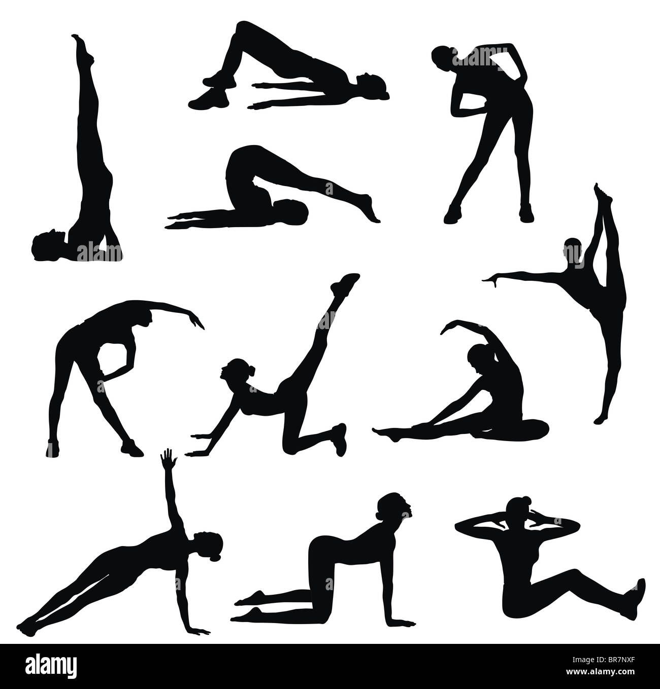 Gymnastic exercises Cut Out Stock Images & Pictures - Alamy