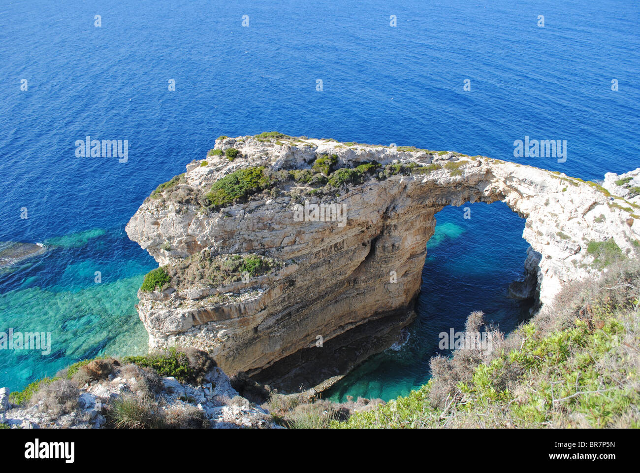 Trypitos Arch, Paxos Stock Photo - Alamy