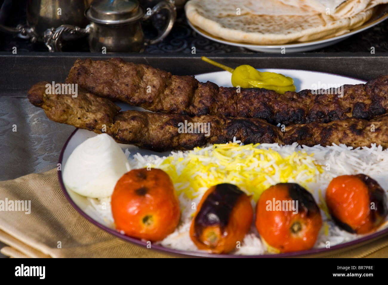 Persian Chelo Kebab Stock Photo - Alamy
