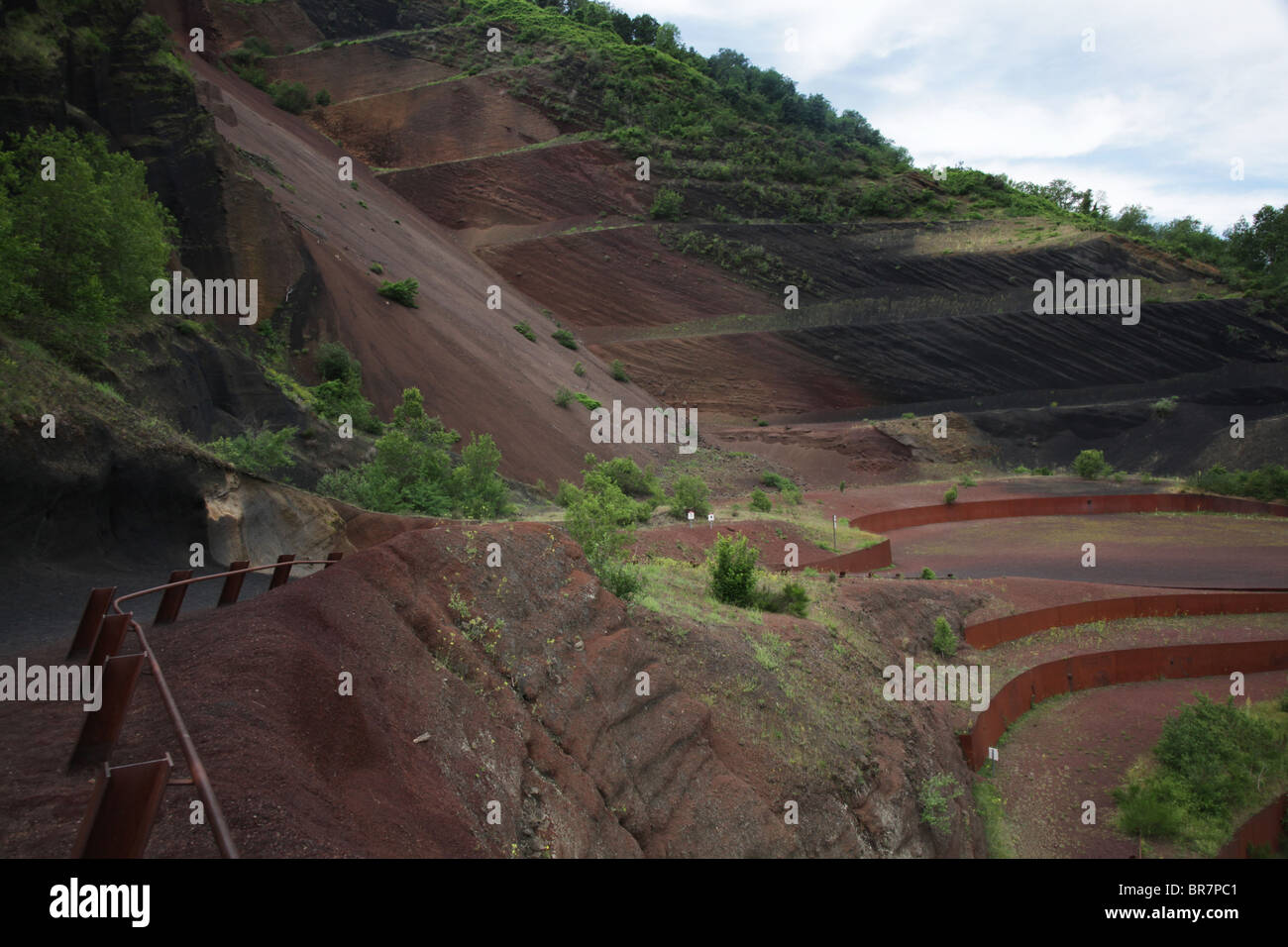 Croscat open volcano Volcanic Zone National Park near Olot in La Alta ...