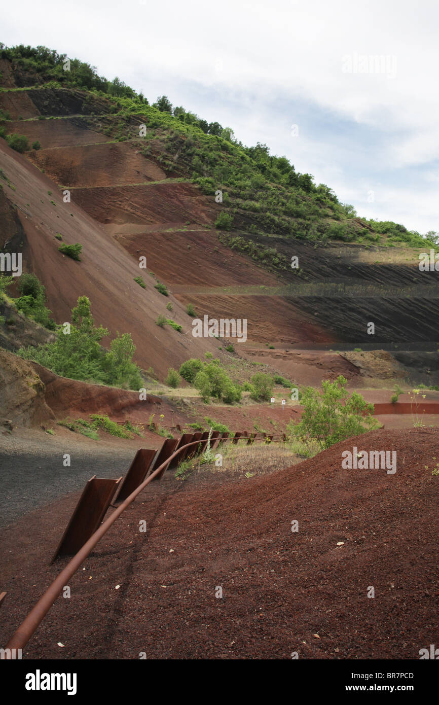 Croscat open volcano Volcanic Zone National Park near Olot in La Alta ...