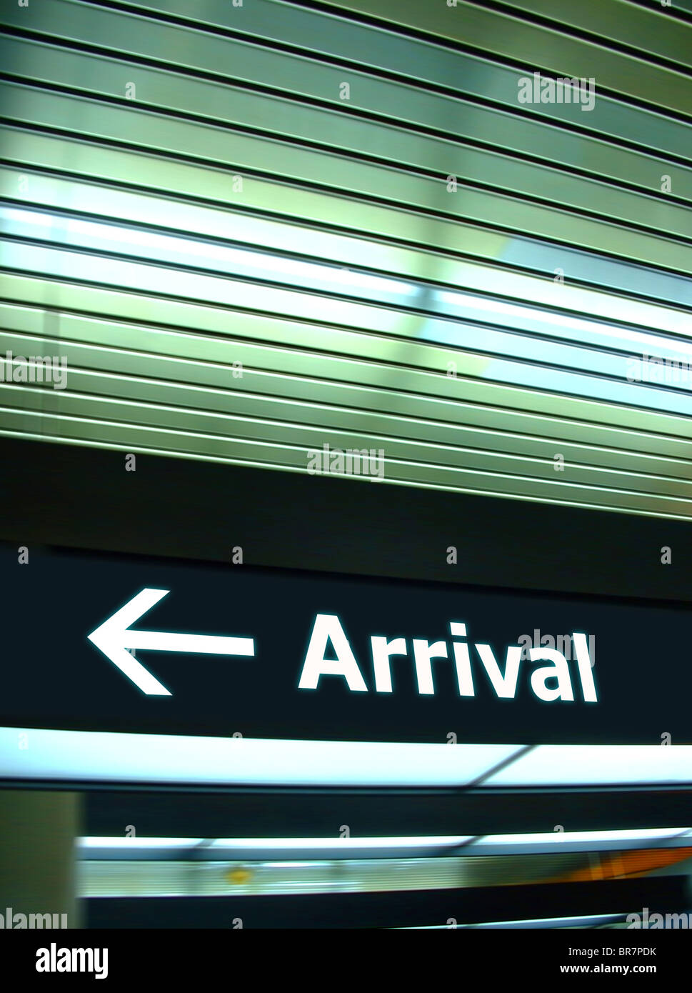 Tourist info signage in airport in international language Stock Photo ...