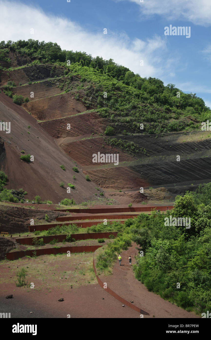 Croscat open volcano Volcanic Zone National Park near Olot in La Alta ...