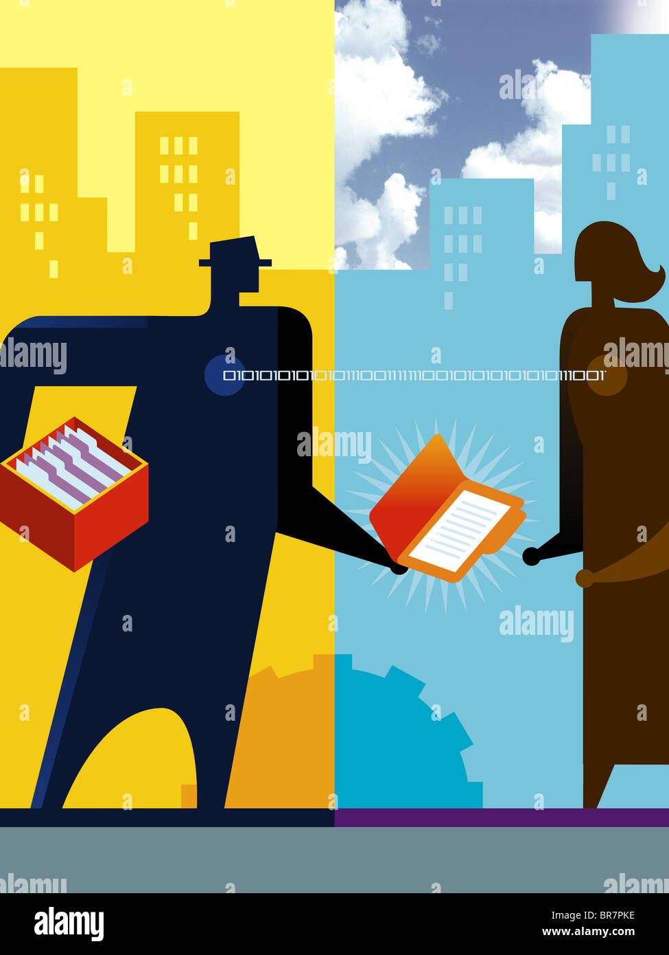 File sharing graphics hi-res stock photography and images - Alamy