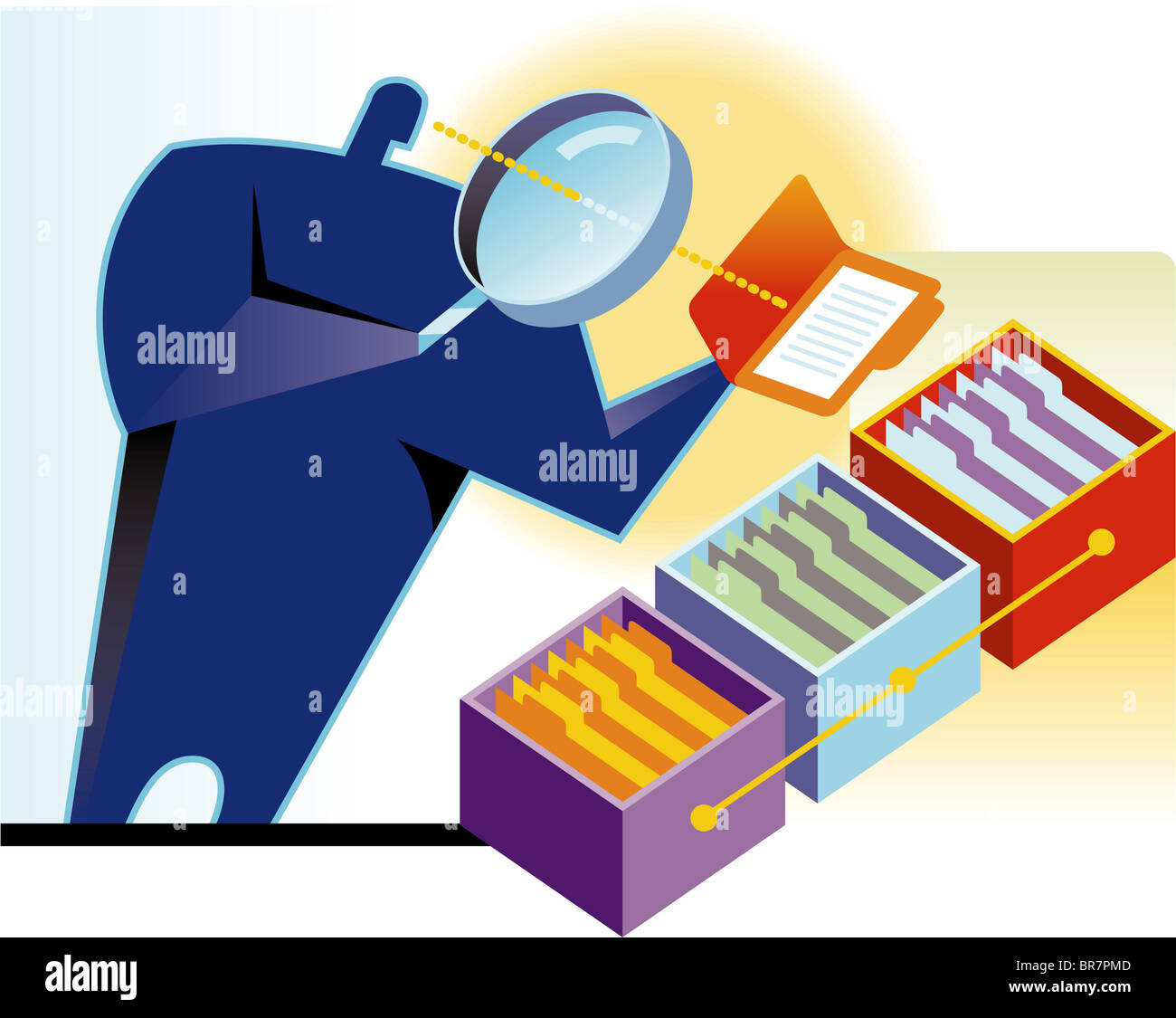 Cartoon looking glass hi-res stock photography and images - Alamy