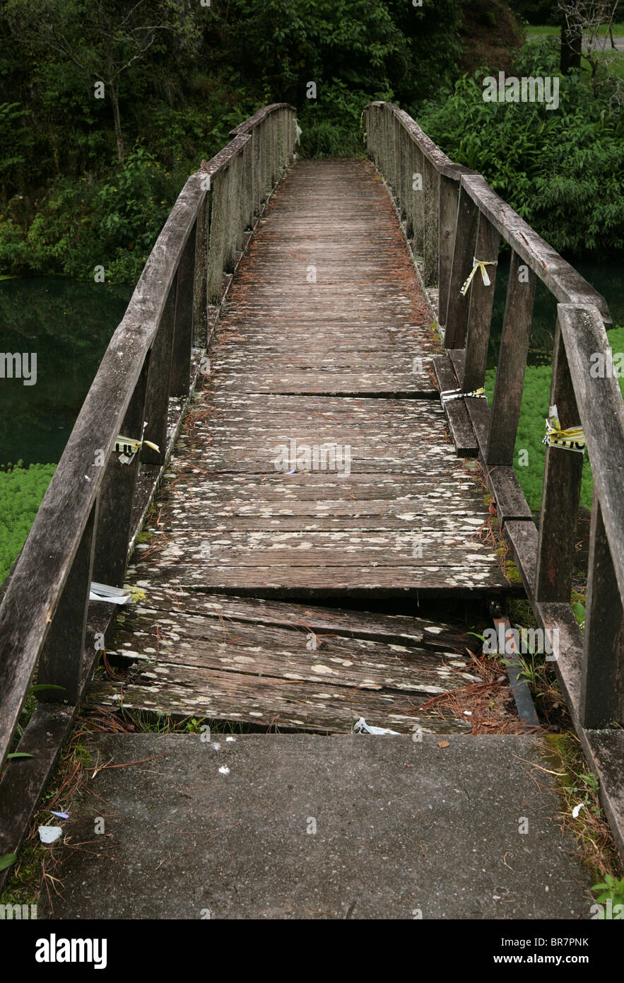 Old rural bridge in Bambito, Chiriqui, Republic of Panama Stock Photo ...