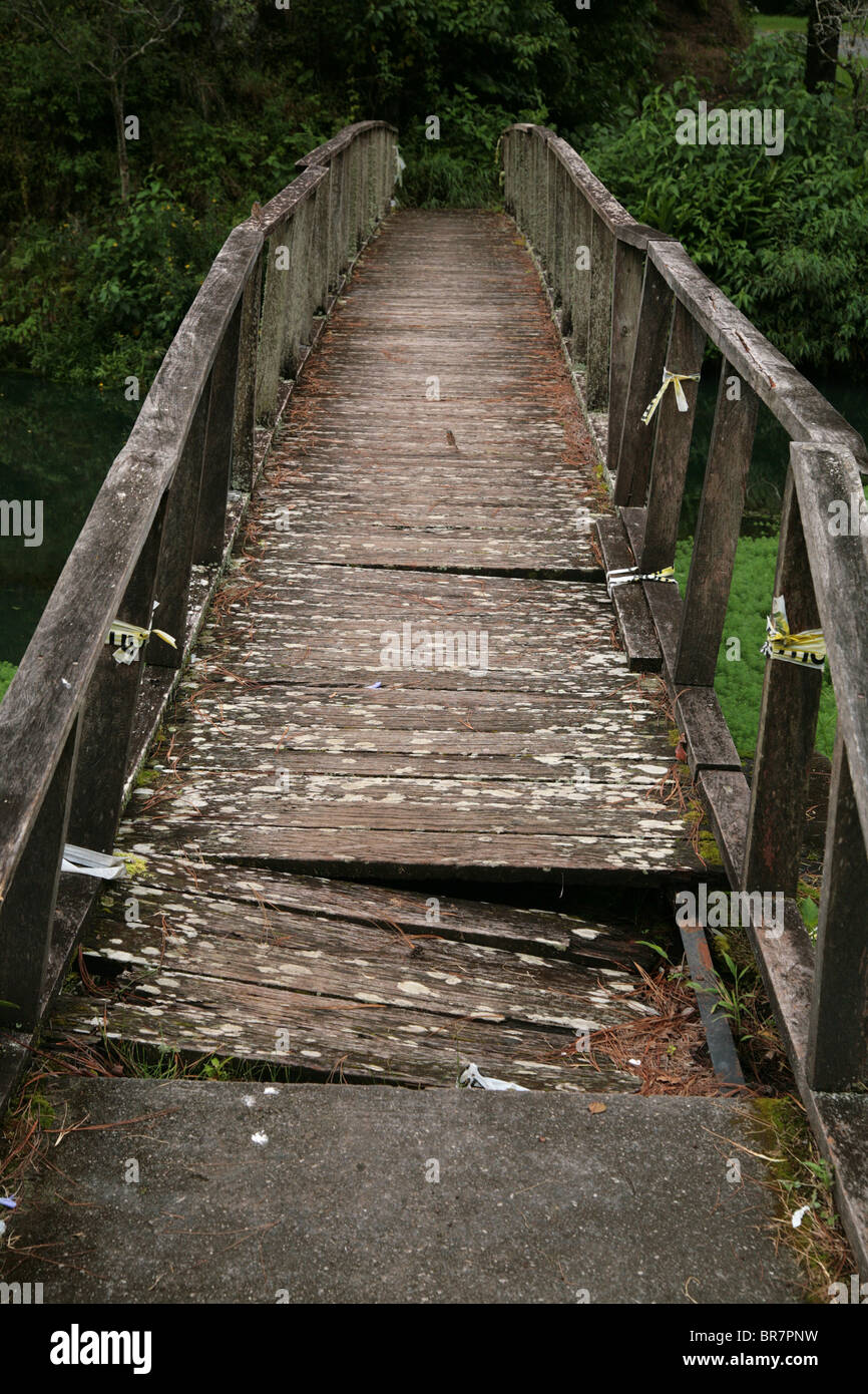 Old rural bridge in Bambito, Chiriqui, Republic of Panama Stock Photo ...