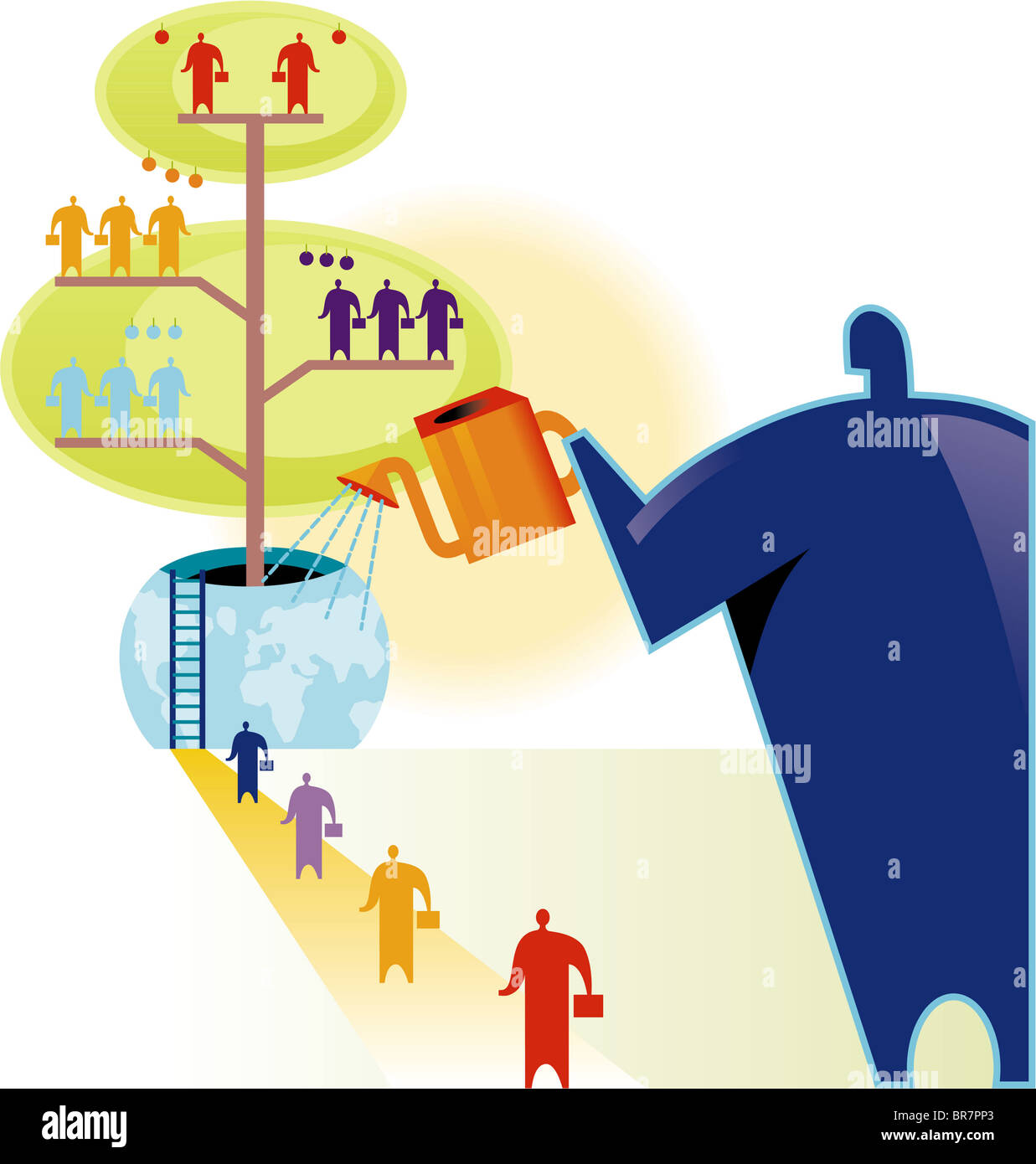 Cartoon trees with branches hi-res stock photography and images - Alamy