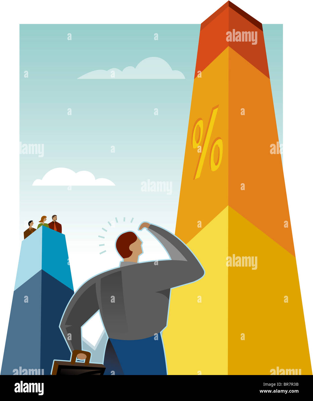 Cartoon tall man hi-res stock photography and images - Alamy