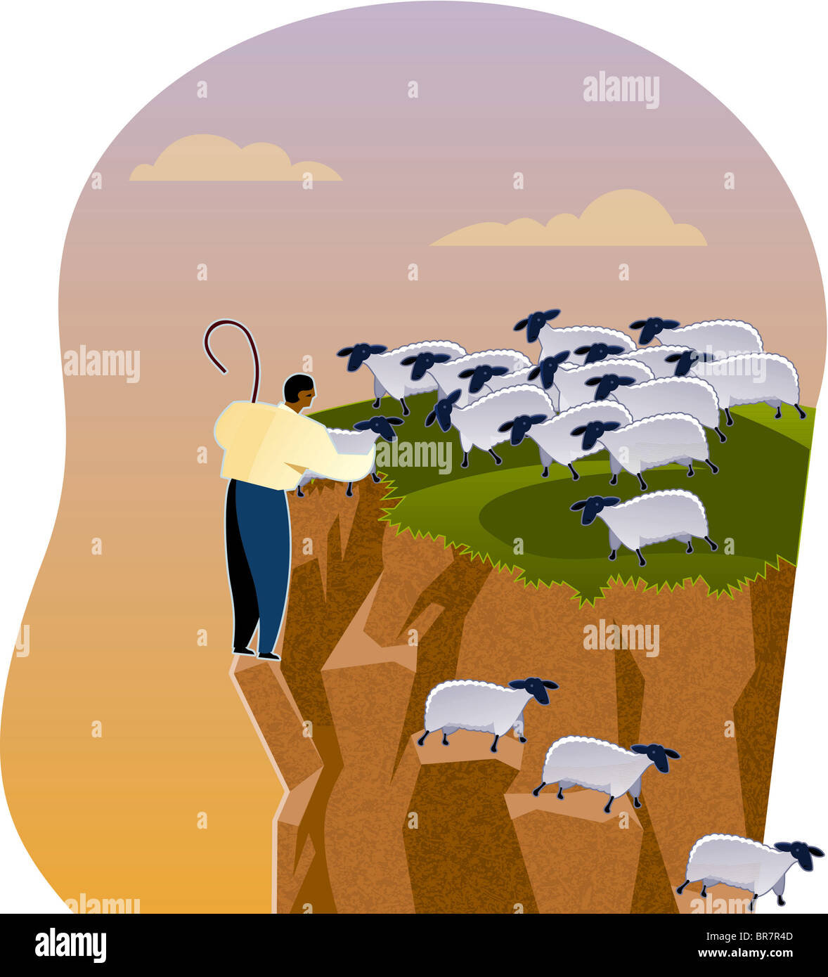 Mountain sheep illustrations hi-res stock photography and images - Alamy